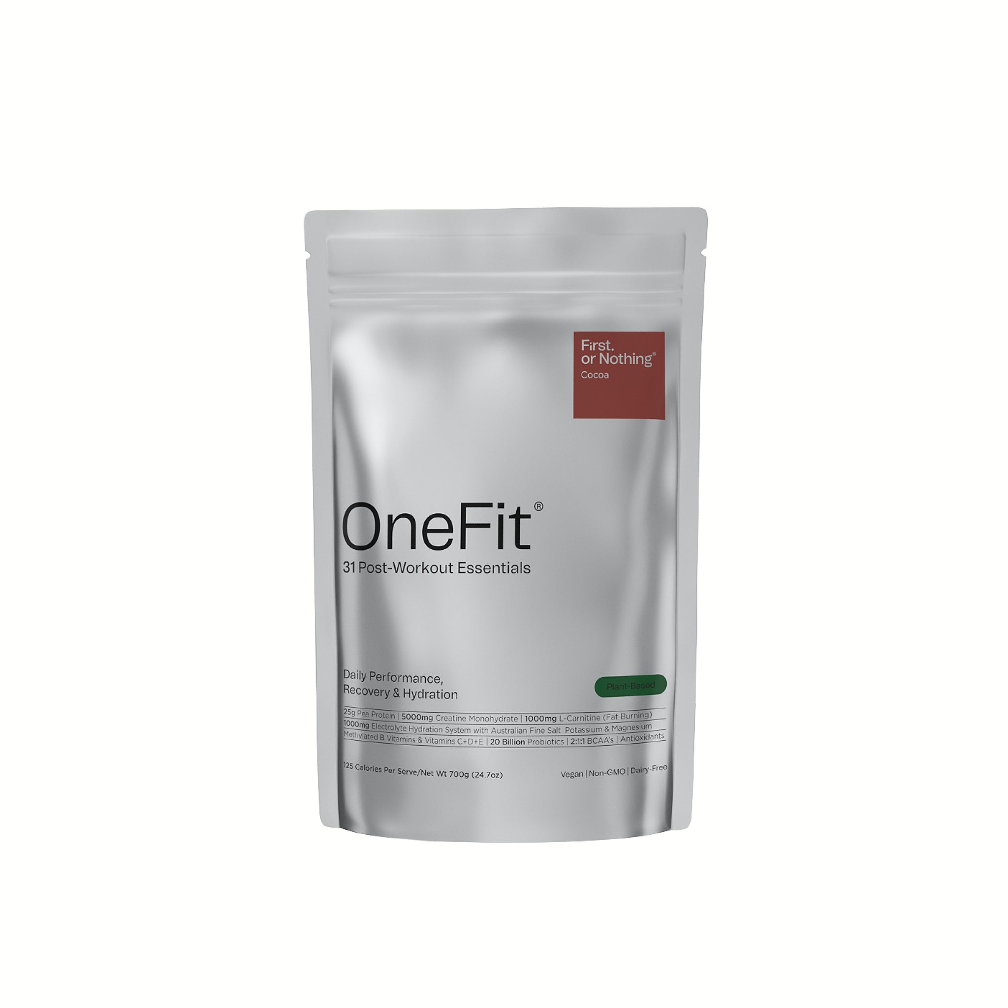 OneFit® Vegan Cacao Pouches | Post Workout Blend | First or Nothing