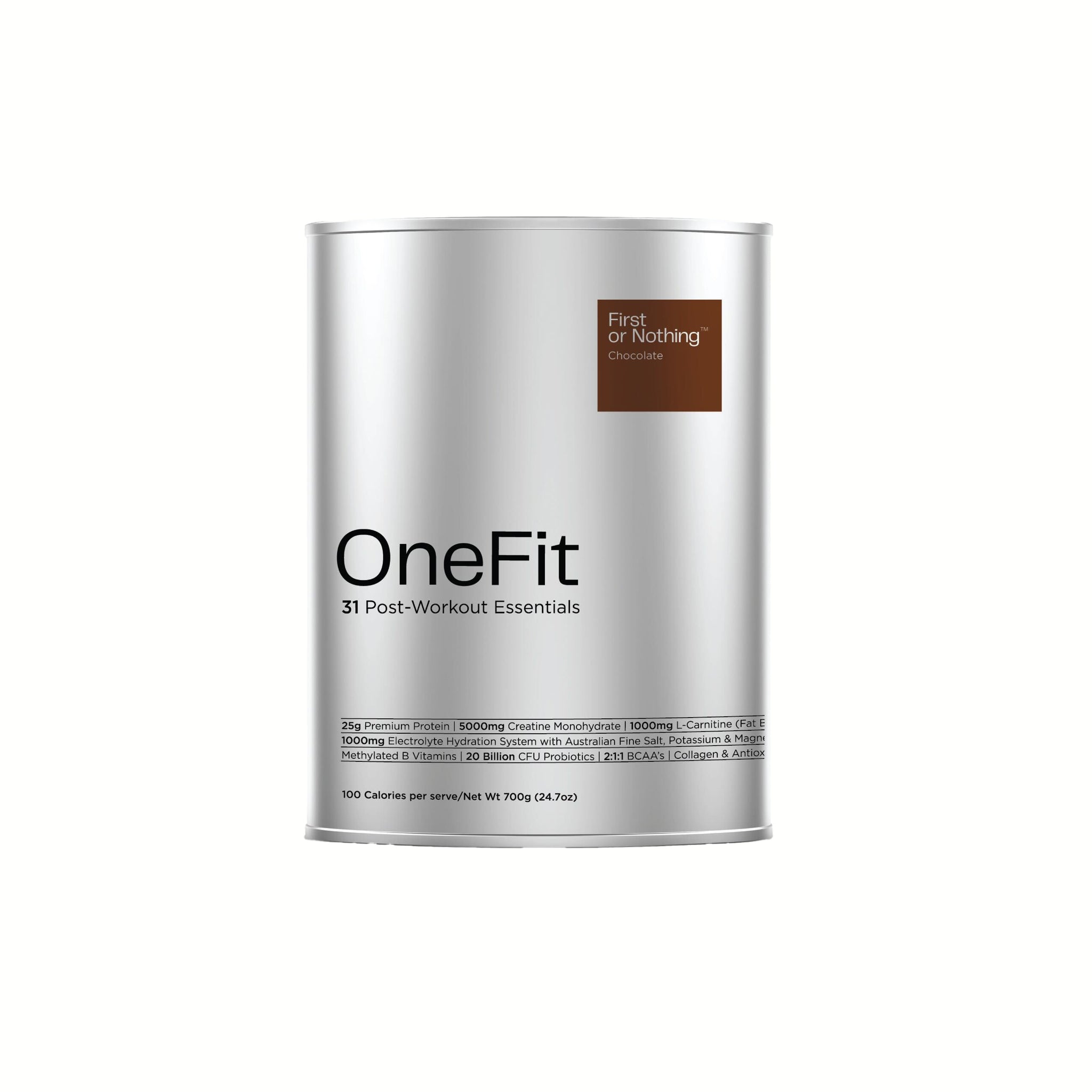OneFit® Chocolate Milkshake Tins | Post Workout Blend | First or Nothing